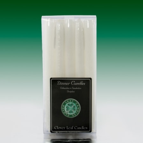 10 Pack 30cm Clover Dinner Taper Candles - BuyCandles.co.za